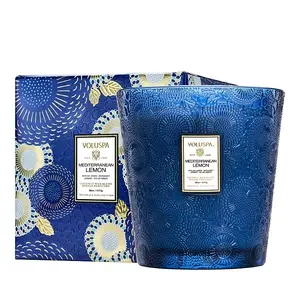 Voluspa Mediterranean Lemon 3 Wick Hearth Candle, 38 Oz - No Color