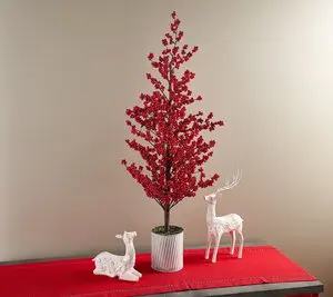VALERIE PARR HILL As Is 39' Berry Potted Tree Valerie - One-color