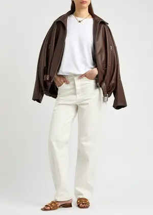 Valentino Garavani Embellished Leather Sliders
