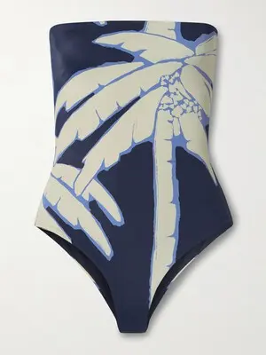 Johanna Ortiz Alta Mar Printed Swimsuit - Blue