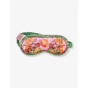 Slip Aries Graphic-print Silk Eye Mask