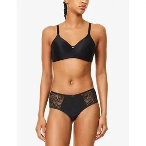 Chantelle C Jolie Wirefree Memory-foam T-shirt Bra - Black