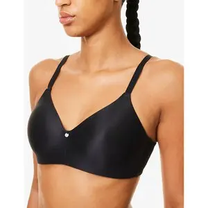 Chantelle C Jolie Wirefree Memory-foam T-shirt Bra - Black