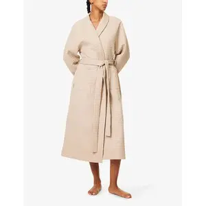 Lounge Waffle Textured Cotton-blend Dressing Gown