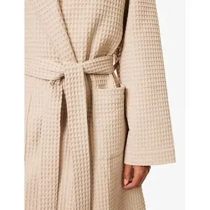 Lounge Waffle Textured Cotton-blend Dressing Gown