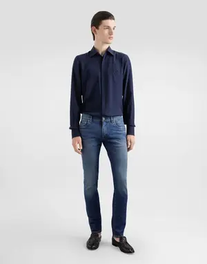 Dolce & Gabbana Silk Shirt With Logo Embroidery