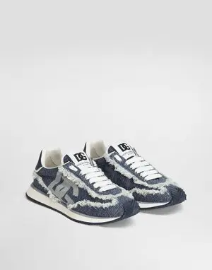 Dolce & Gabbana Dg Cushion Denim Sneakers - Azure