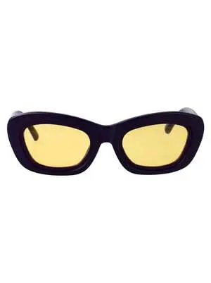 Attico Acetate Sunglasses Purple/silver/yellow
