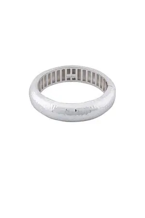 VALERE Domed Bangle Bracelet - Silver