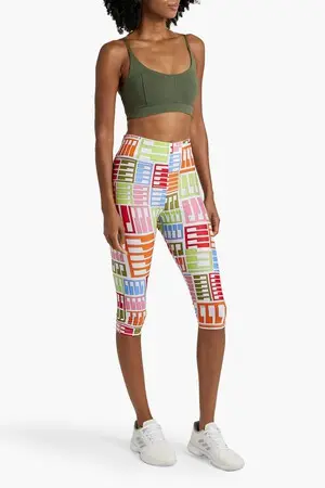 Emilio Pucci Cropped Printed Stretch Leggings