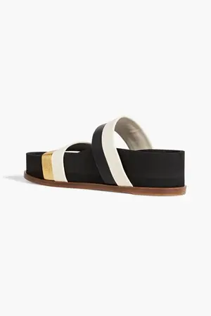 Gabriela Hearst Striker Colorblock Platform Slides