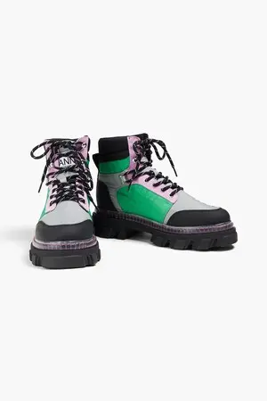 GANNI Colorblock Hiking Boots