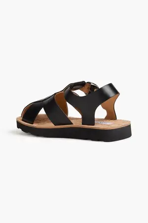 Gabriela Hearst Horatio Leather Sandals - Black