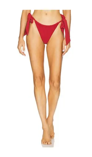 Faithfull The Brand Costa Bikini Bottoms - Garnet