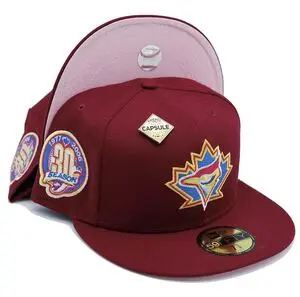 New Era Toronto Blue Jays 30th Season 59fifty Fitted Hat - Red/pink