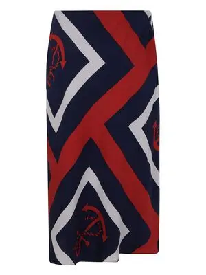 Ralph Lauren Anchor-print Midi Skirt