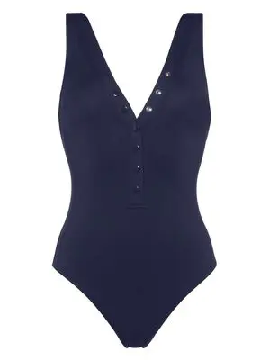ERES Icône V-neck One-piece Swimsuit - Blue