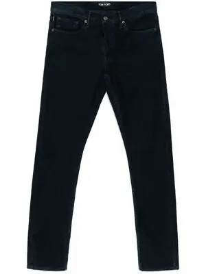 TOM FORD Slim-cut Leg Trousers - Blue