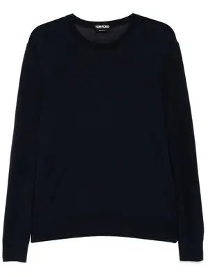 TOM FORD Wool Jumper - Blue