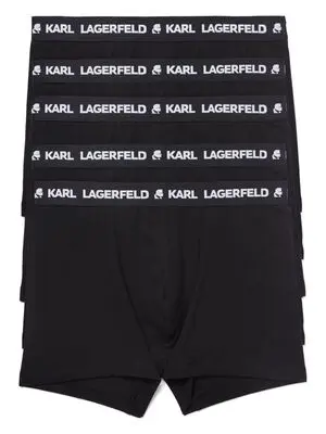 Karl Lagerfeld Logo-print Boxers - Black