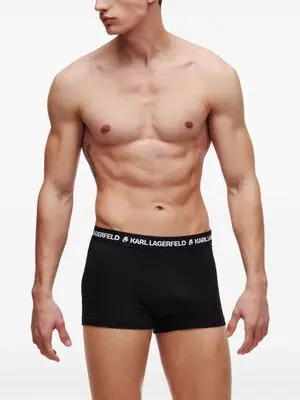 Karl Lagerfeld Logo-print Boxers - Black