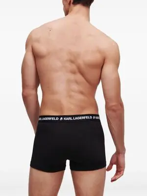 Karl Lagerfeld Logo-print Boxers - Black