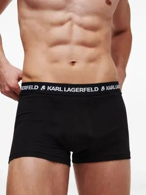 Karl Lagerfeld Logo-print Boxers - Black