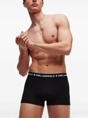 Karl Lagerfeld Logo-print Boxers - Black