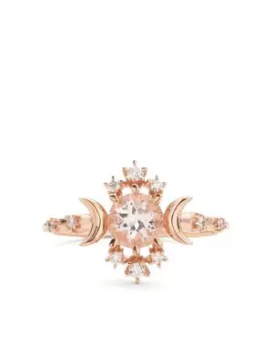 SOFIA ZAKIA 14kt Yellow Morganite And Diamond Ring - Gold