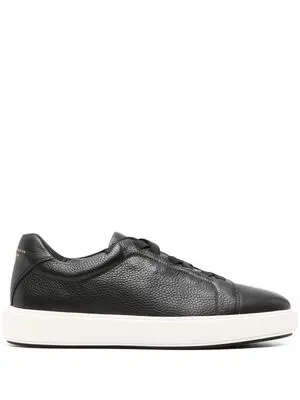 Officine Creative Slouch 001 Leather Sneakers - Black
