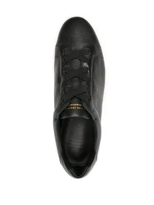 Officine Creative Slouch 001 Leather Sneakers - Black