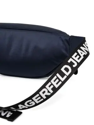 Karl Lagerfeld Logo-embossed Belt Bag - Blue