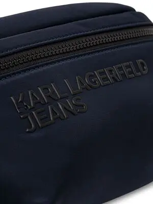 Karl Lagerfeld Logo-embossed Belt Bag - Blue