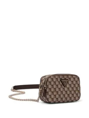 Guess Mini G-wave Cross Body Bag - Brown