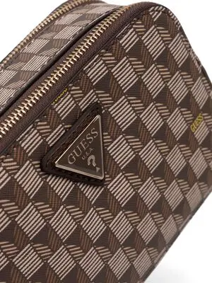 Guess Mini G-wave Cross Body Bag - Brown