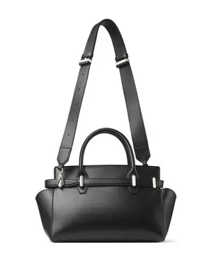 JIMMY CHOO Diamond Belted Tote Bag - Black