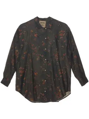 UMA WANG Tyesha Floral Blouse - Brown