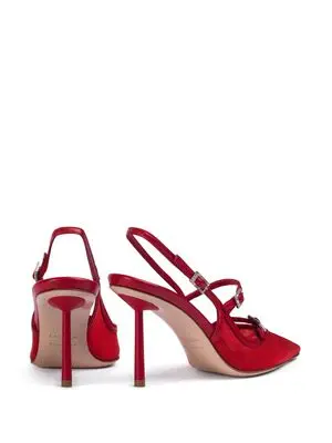 LE SILLA 80mm Morgana Slingback Pumps - Red