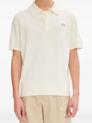 A.p.c. Logo-embroidered Polo Shirt - White