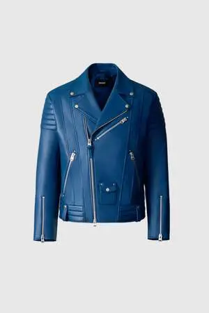 Mackage Kenneth Leather Biker Jacket - Tide