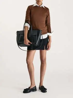 ATP ATELIER Merlara Large Handbag - Black