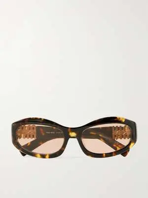 Miu Miu Glimpse D-frame Sunglasses - Tortoiseshell