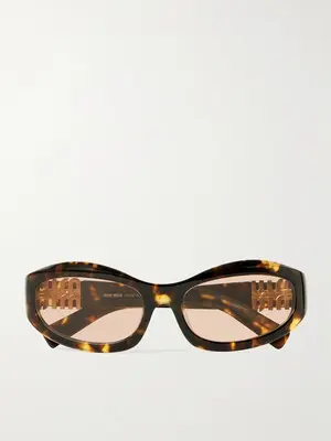 Miu Miu Glimpse D-frame Sunglasses - Tortoiseshell