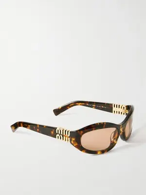 Miu Miu Glimpse D-frame Sunglasses - Tortoiseshell