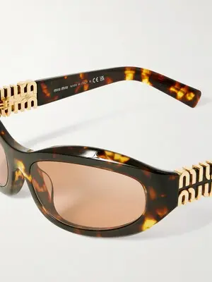 Miu Miu Glimpse D-frame Sunglasses - Tortoiseshell