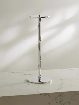 FOURTH STREET Spiral -tone Metal Candleholder - Silver