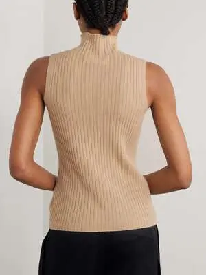 Arch4 Mika Ribbed Cashmere Turtleneck Tank