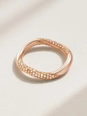 DAVID MORRIS Wave 18-karat Diamond Ring - Gold