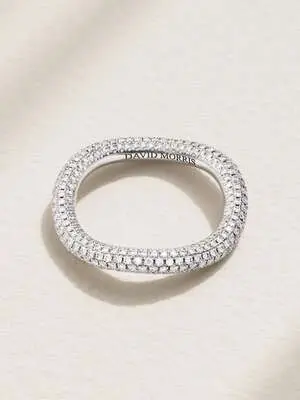 DAVID MORRIS 18-karat White Gold Diamond Eternity Ring