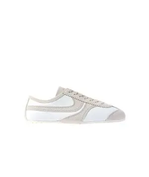Dries Van Noten Suede-trimmed Leather Sneakers - White